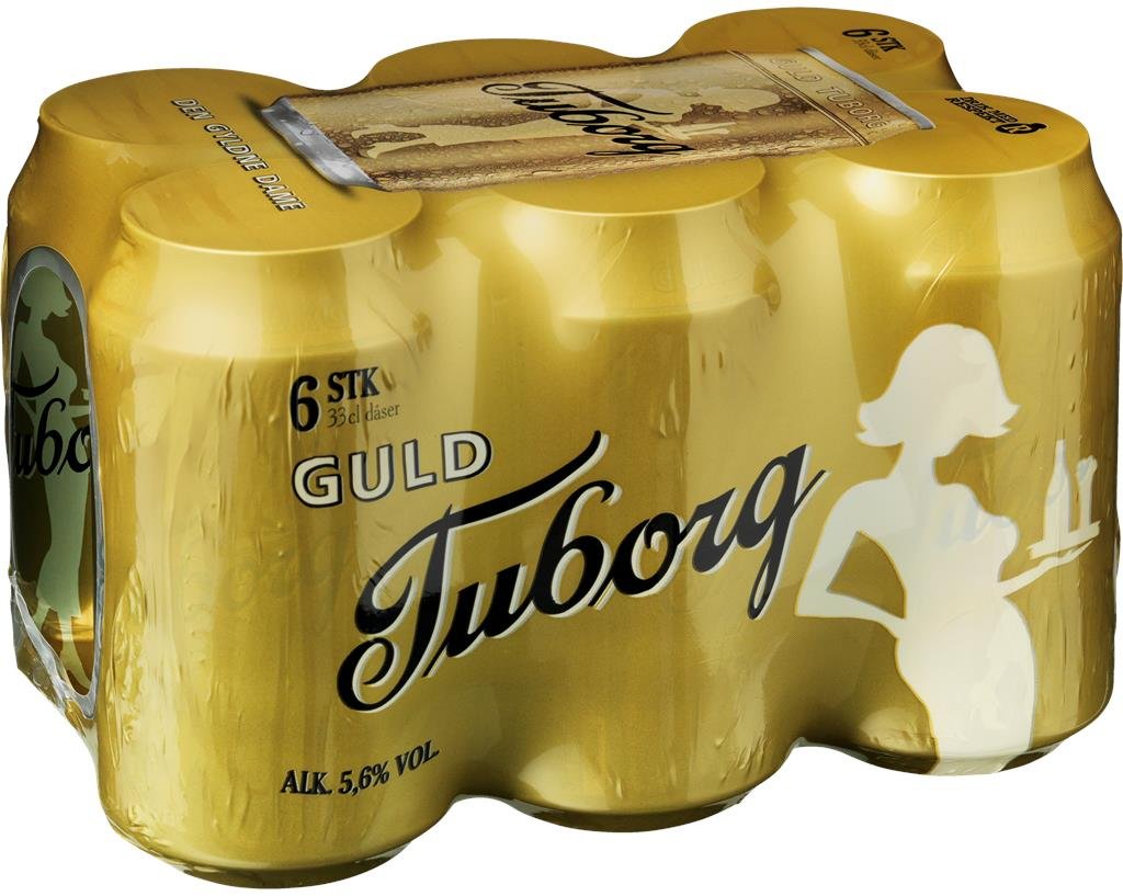 Tuborg Guld Øl, 6-pack. - Øl & Cider - hjemve.dk
