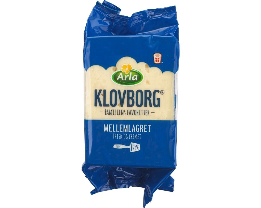 Klovborg Ost, mellemlagret, ca. 600g. - Ost - hjemve.dk